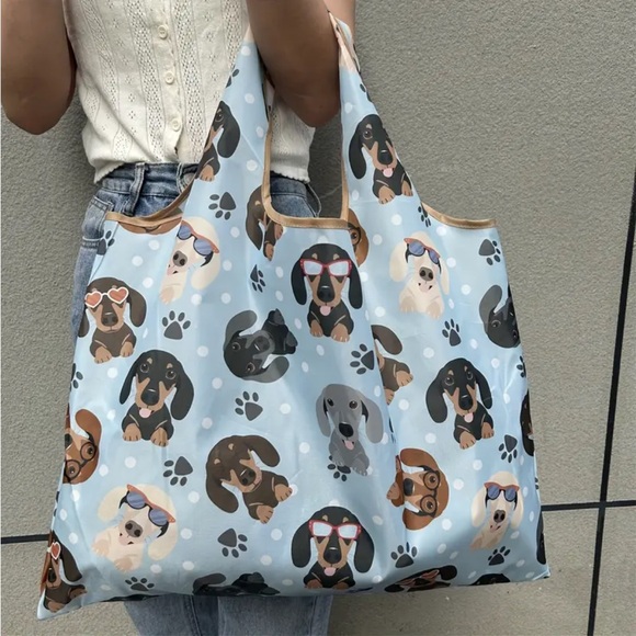 Dog | New Dog Print Tote Bag Blue | Poshmark